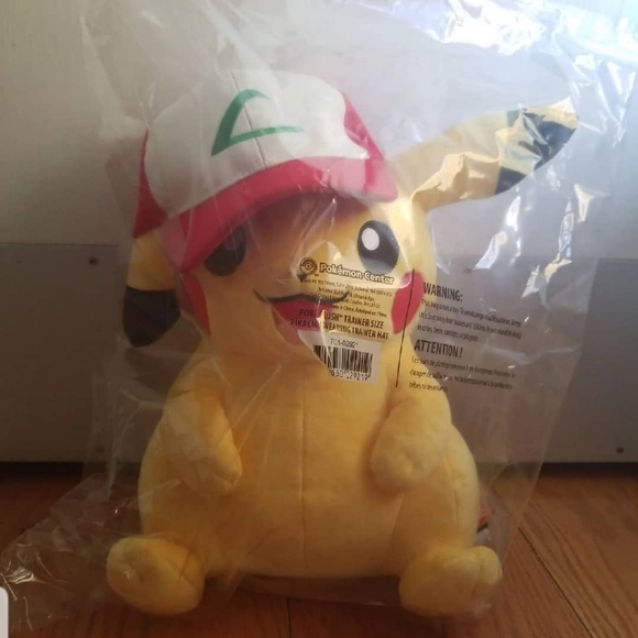 Pokemon | Toys | Pickatu With Ash Hat Plush 4 Inches | Poshmark